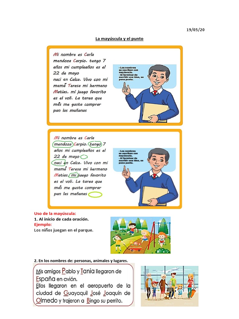 La Mayúscula y El Punto | PDF