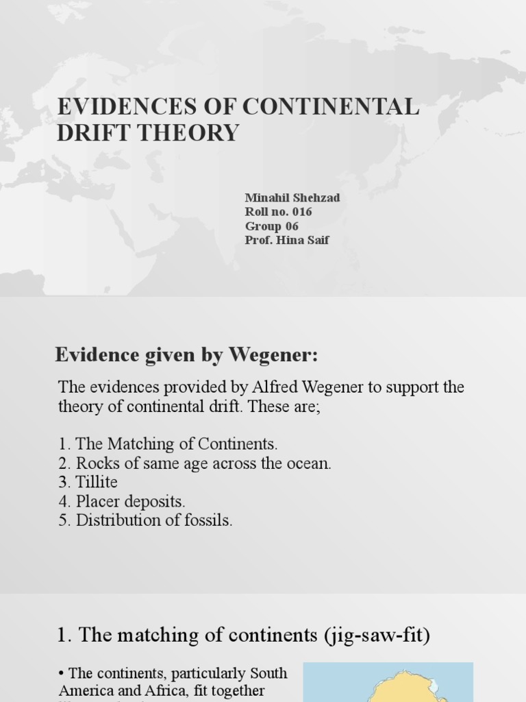Evidences Of Continental Drift Theory Descargar Gratis Pdf