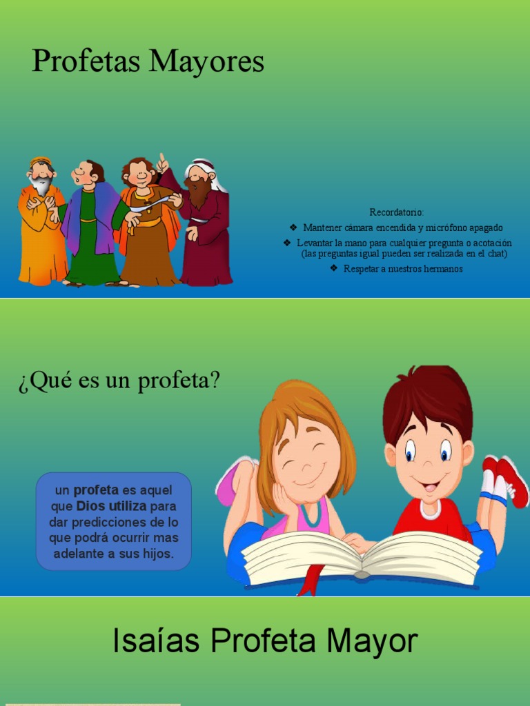 Profetas Mayores | PDF | Ezequiel | Isaias
