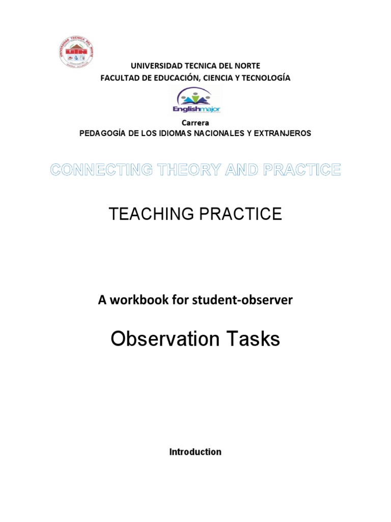 Teaching Practice - Observation Task | PDF | Teachers | Classroom
