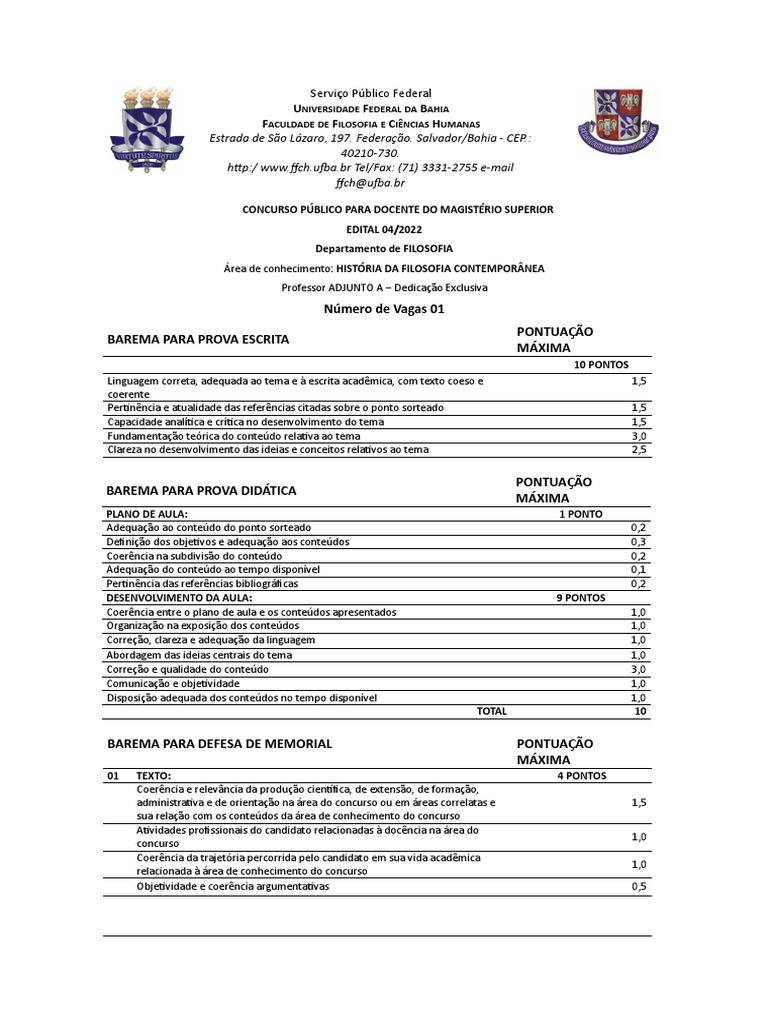 Barema 0 | Download grátis PDF | Professores