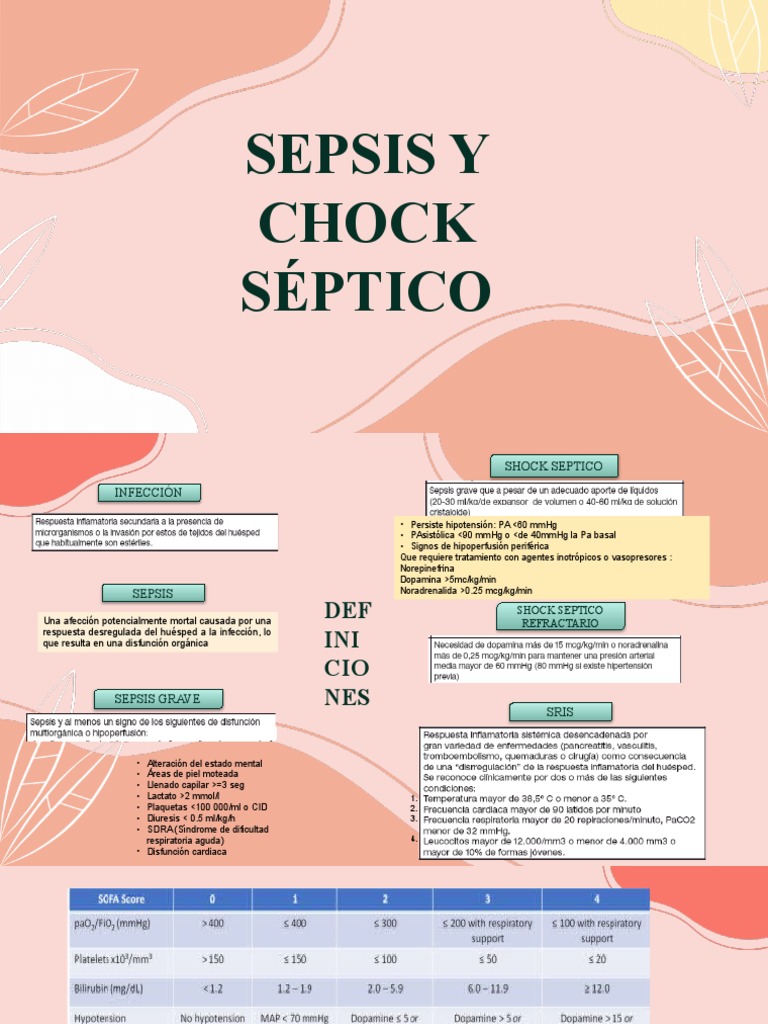 Sepsis y Chock Séptico | PDF | Septicemia | Especialidades Medicas