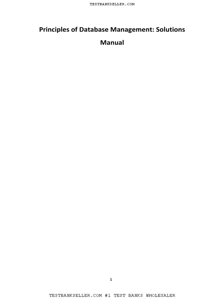 Database Management Principles Overview | PDF | Databases | Data Model