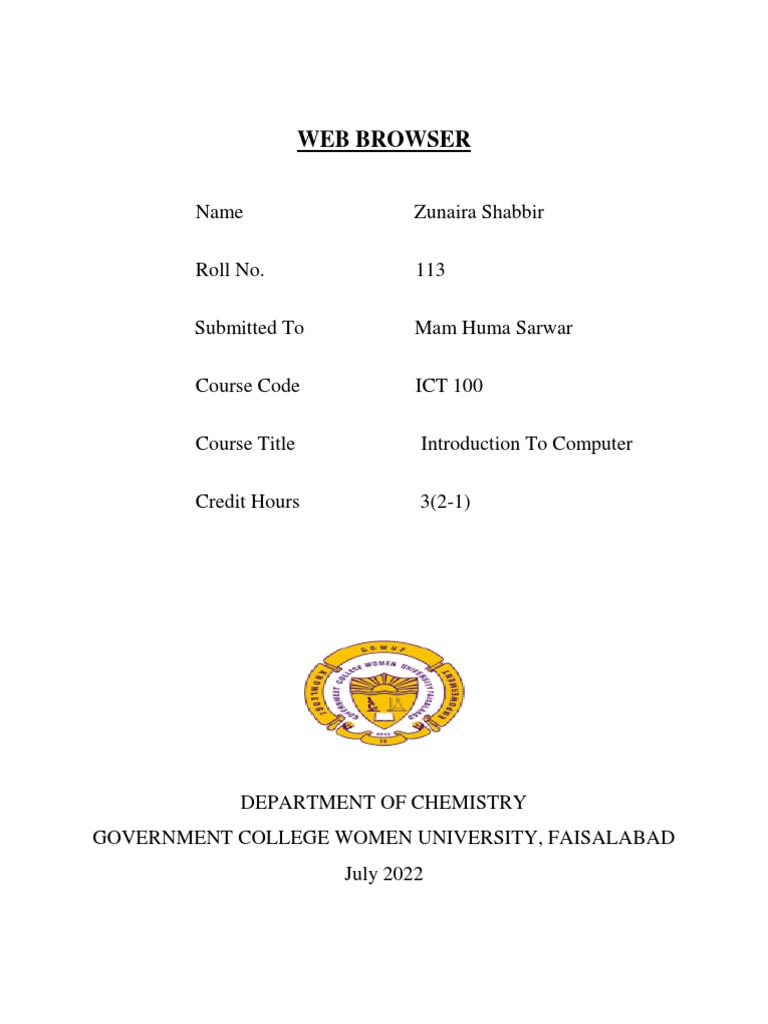 What Is Web Browser | PDF | World Wide Web | Internet & Web