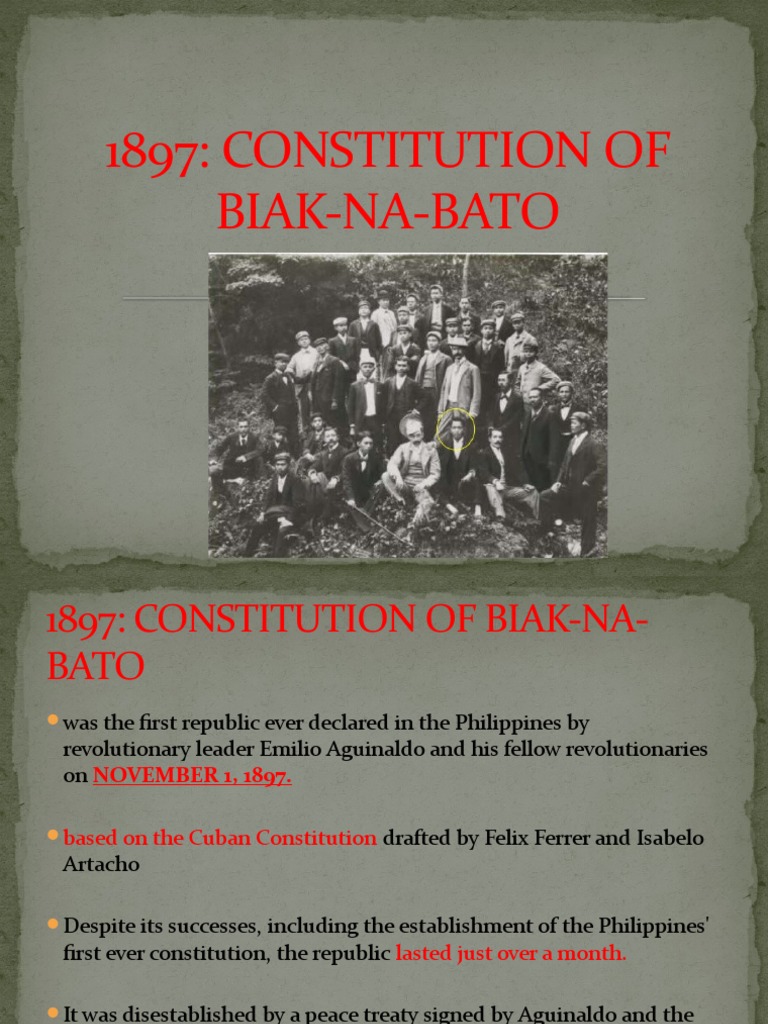 1897 Biak Na Bato | PDF | Philippines | Government
