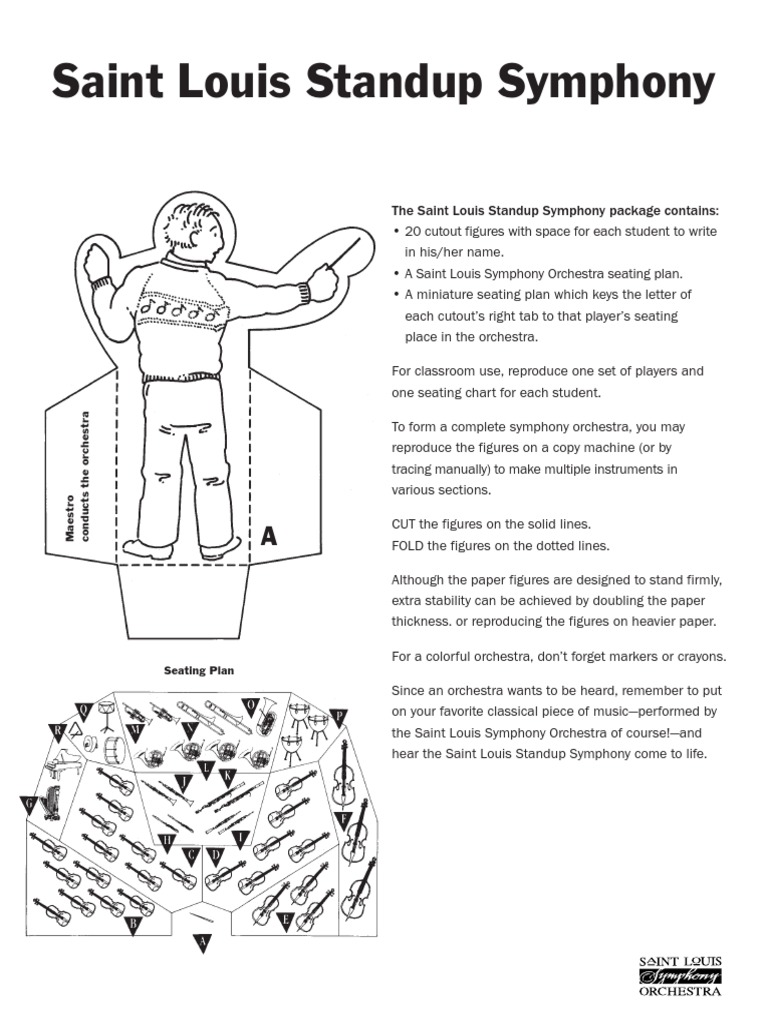 Symphony Cut Outs Instrument Project | PDF | Orchestras | Musical ...