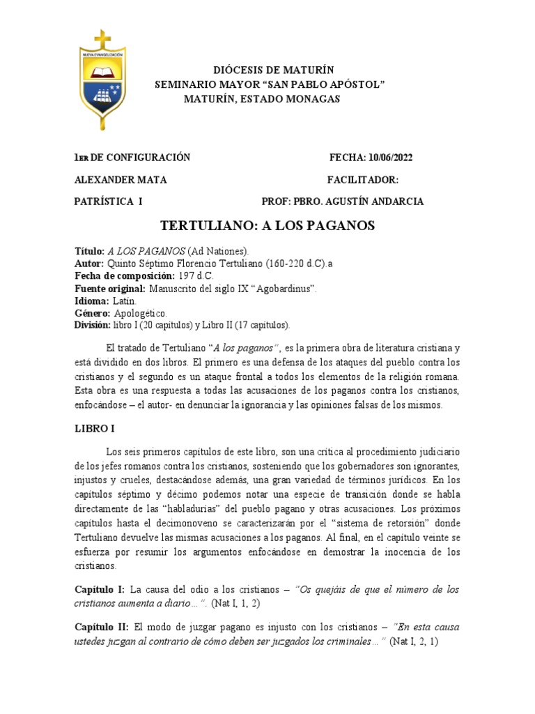 Recención Patristica | PDF | Paganismo | Divinidad