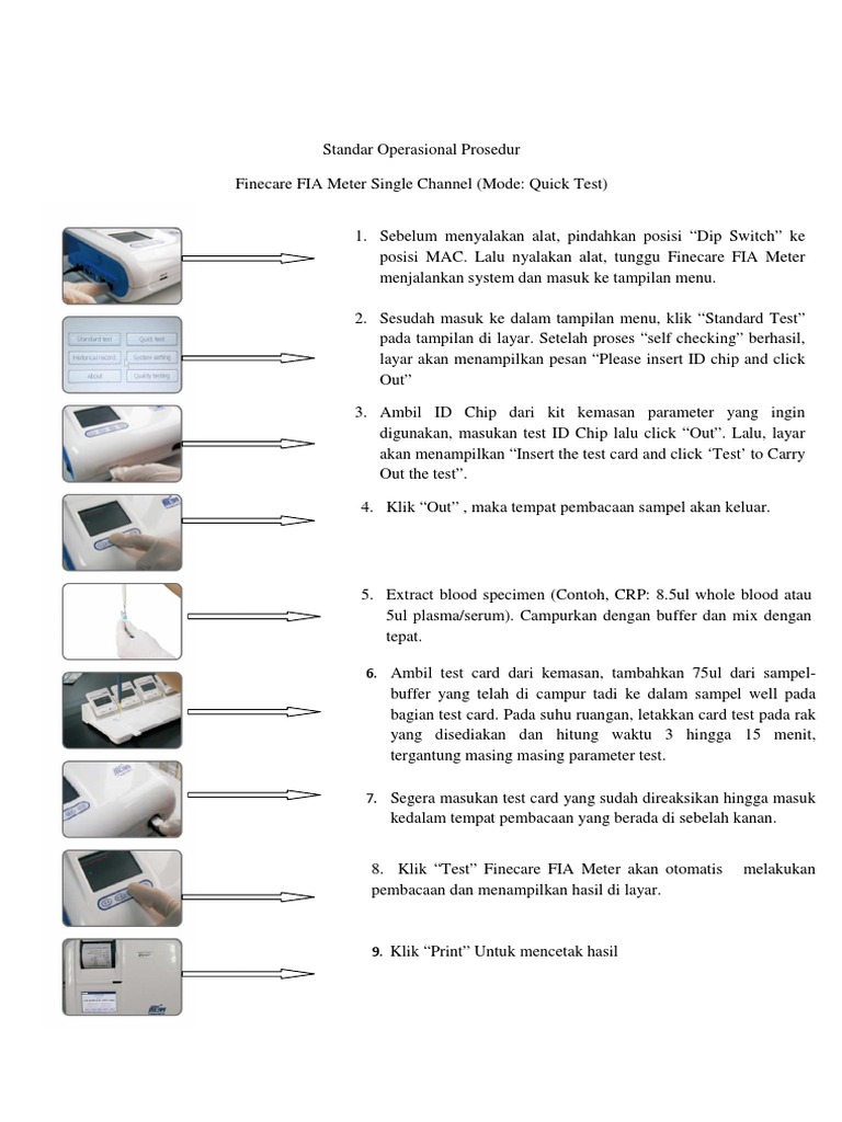 Standar Operasional Prosedur Finecare Quick | PDF