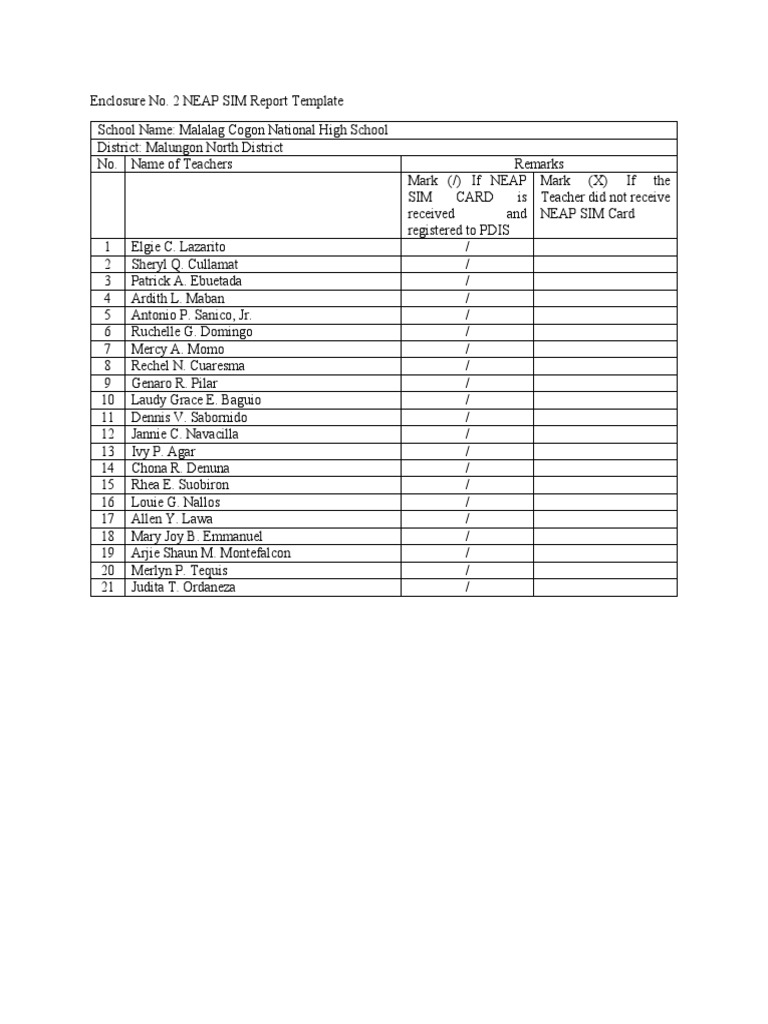 Enclosure No. 2 Neap Sim Report | PDF
