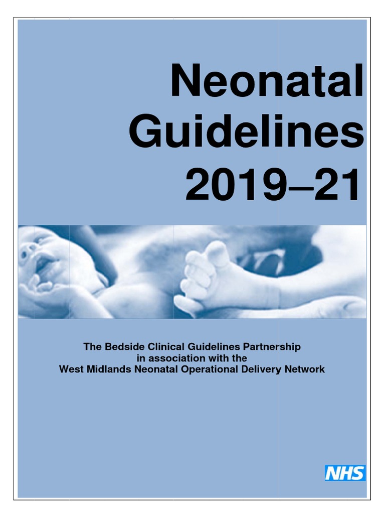 Neonatal Guidelines 2019-2021 | Download Free PDF | Evidence Based ...