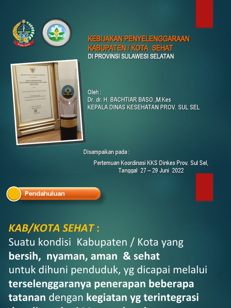 Materi Kadis Pertemuan Koordinasi KKS 2022 | PDF