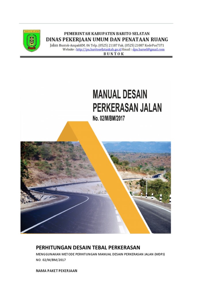 Perencanaan Tebal Perkerasan MDP 2017 v2 | PDF