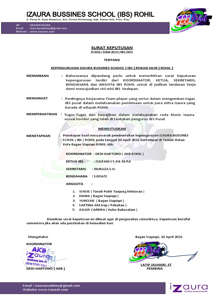 Surat Keputusan | PDF