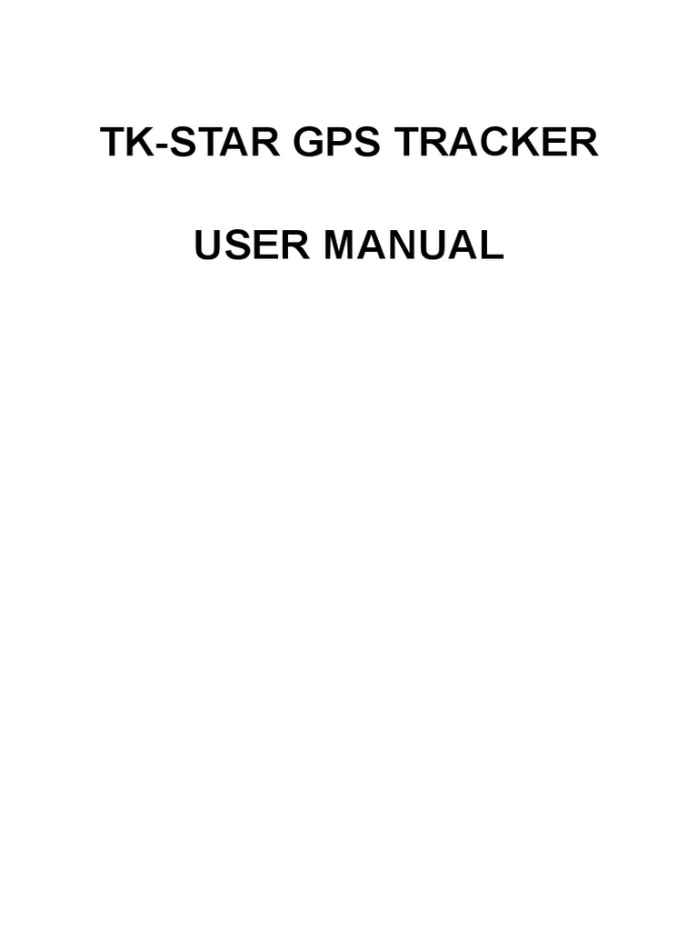 Tk-Star Gps Tracker User Manual | PDF | Mobile App | General Packet ...