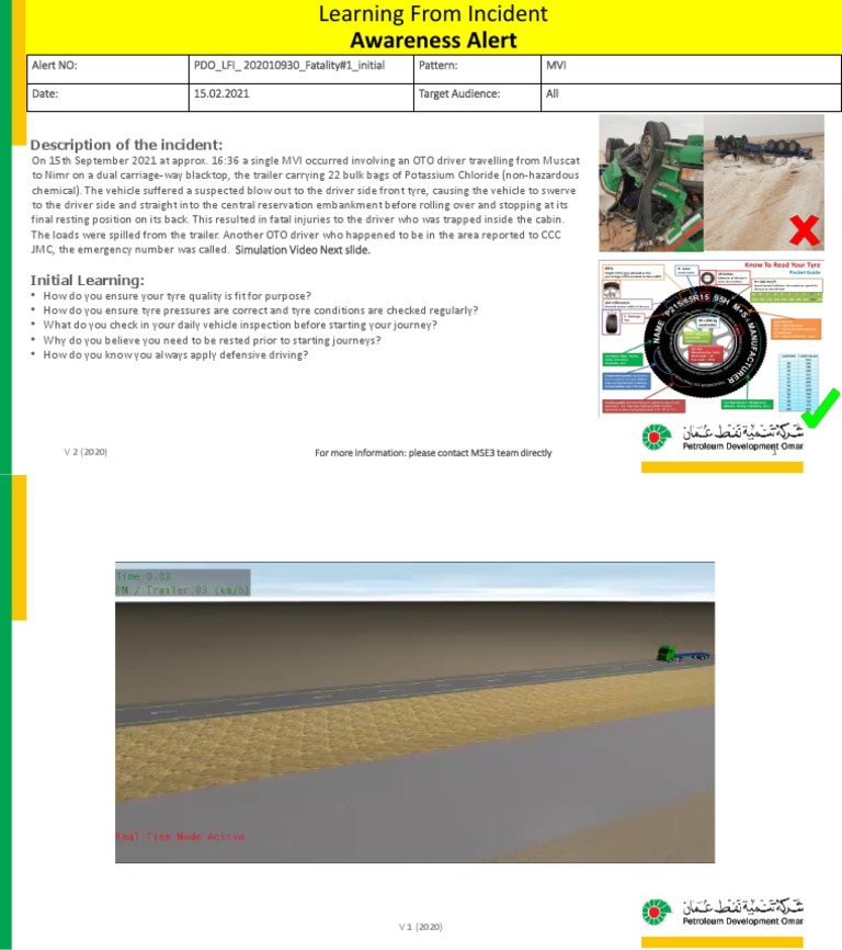 PDO - LFI - Awareness Alert-Fatality #1. Initial | PDF