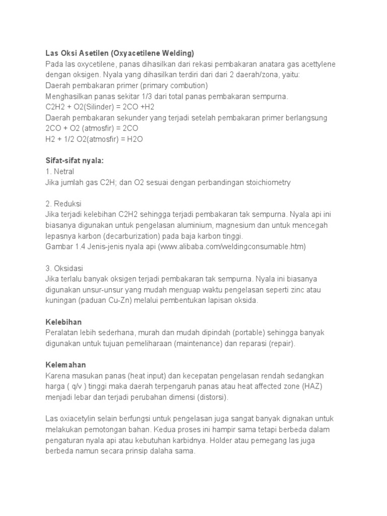 Las Oksi Asetilen | PDF