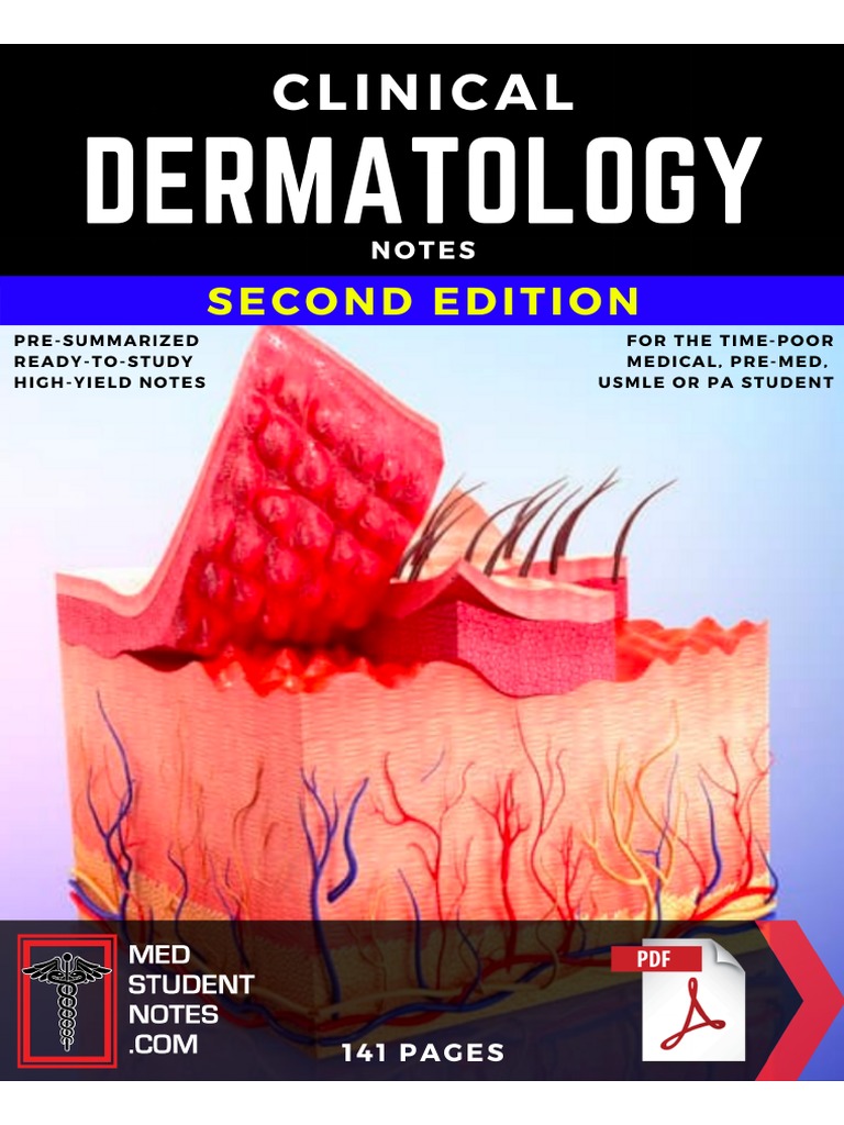 Dermatology Notes | PDF | Epidermis | Wound Healing