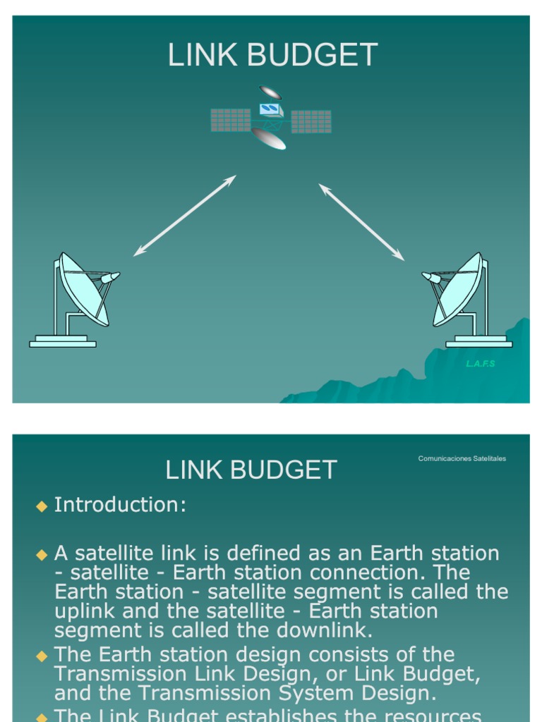 Link Budget | PDF | Antenna (Radio) | Atmosphere Of Earth