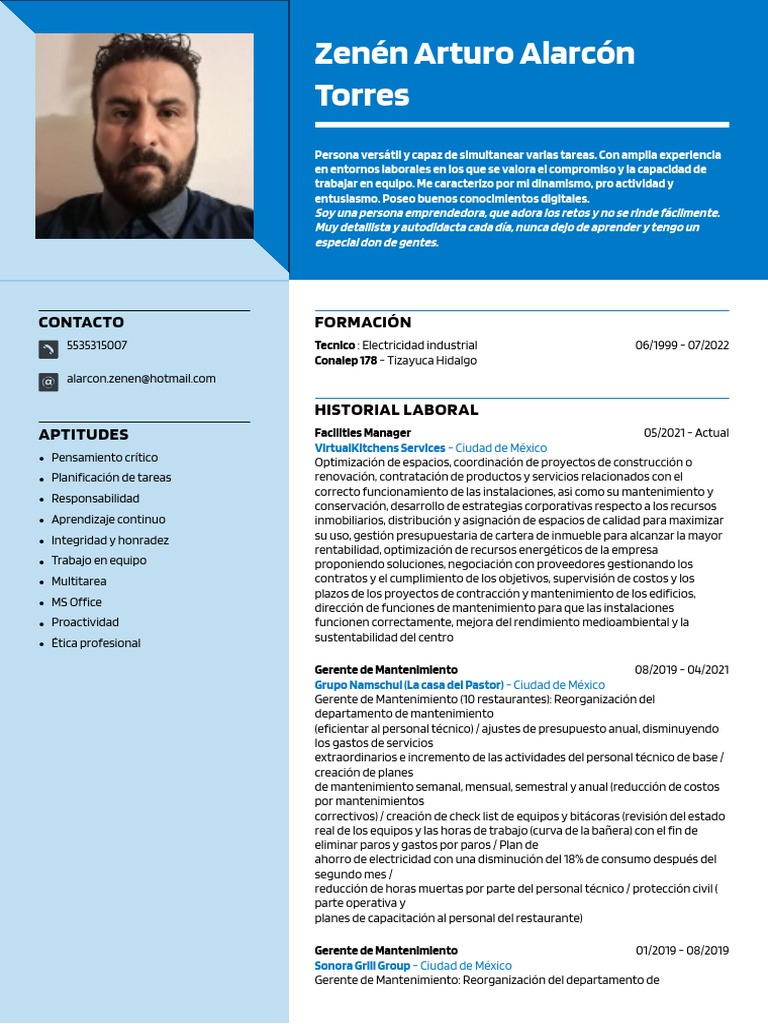 CV Zenén Arturo - Alarcón Torres | PDF | Presupuesto | Economias