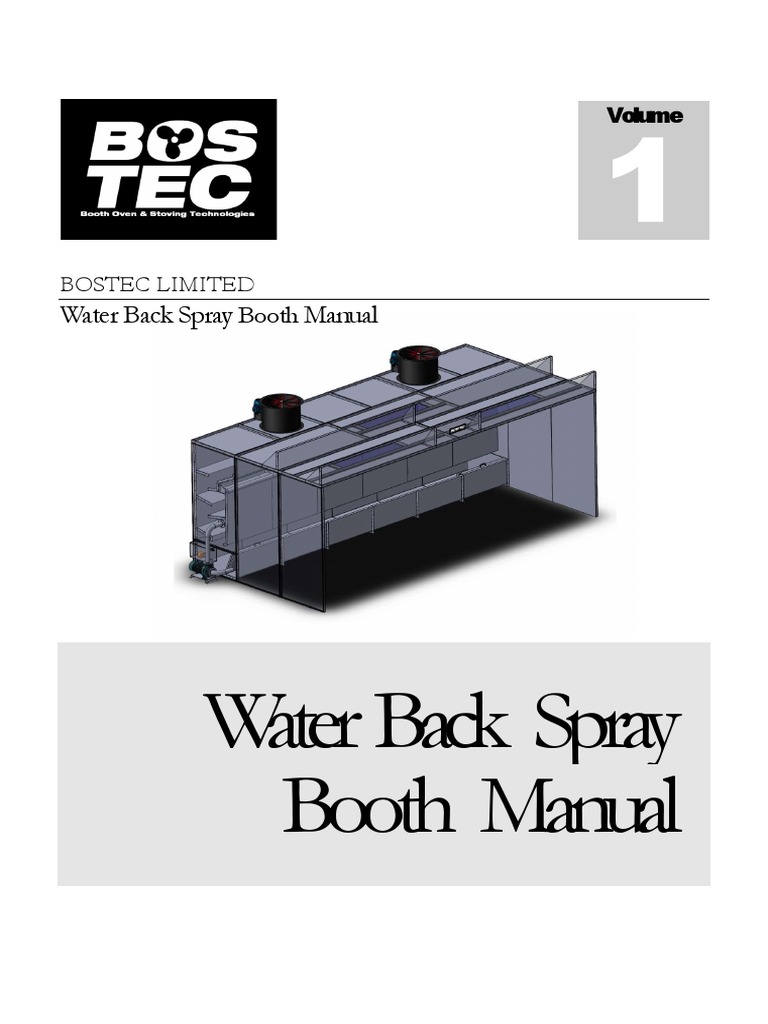 Spray Booth Manual Water Back | PDF | Personal Protective Equipment | Water