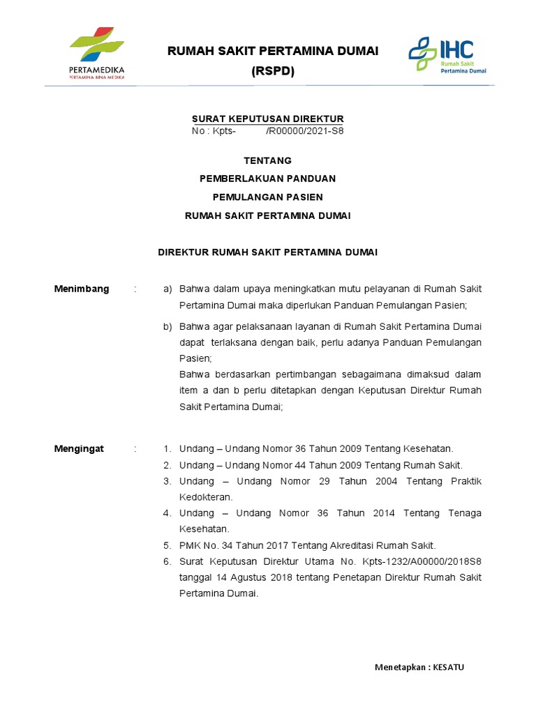 Template SK Terbaru | PDF