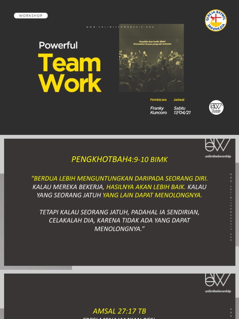 Sesi 2 Franky Kuncoro-Powerful Teamwork | PDF