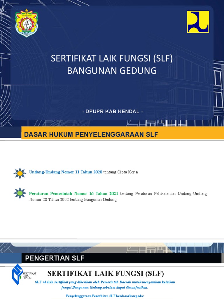 Panduan Sertifikat Laik Fungsi SLF | PDF