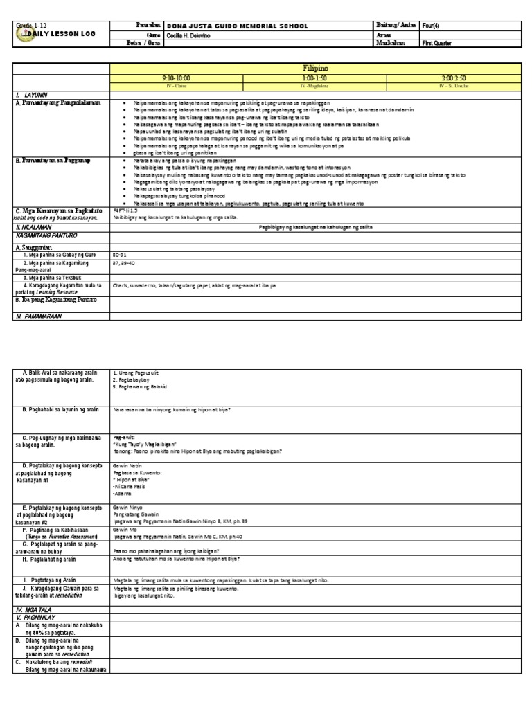Grade 4-1 q1 w9 | PDF