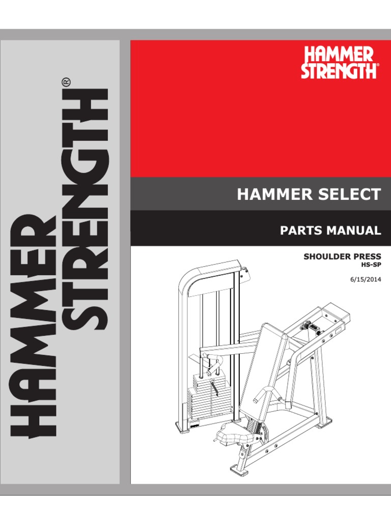 Hammer Select: Parts Manual | PDF | Screw | Manufactured Goods