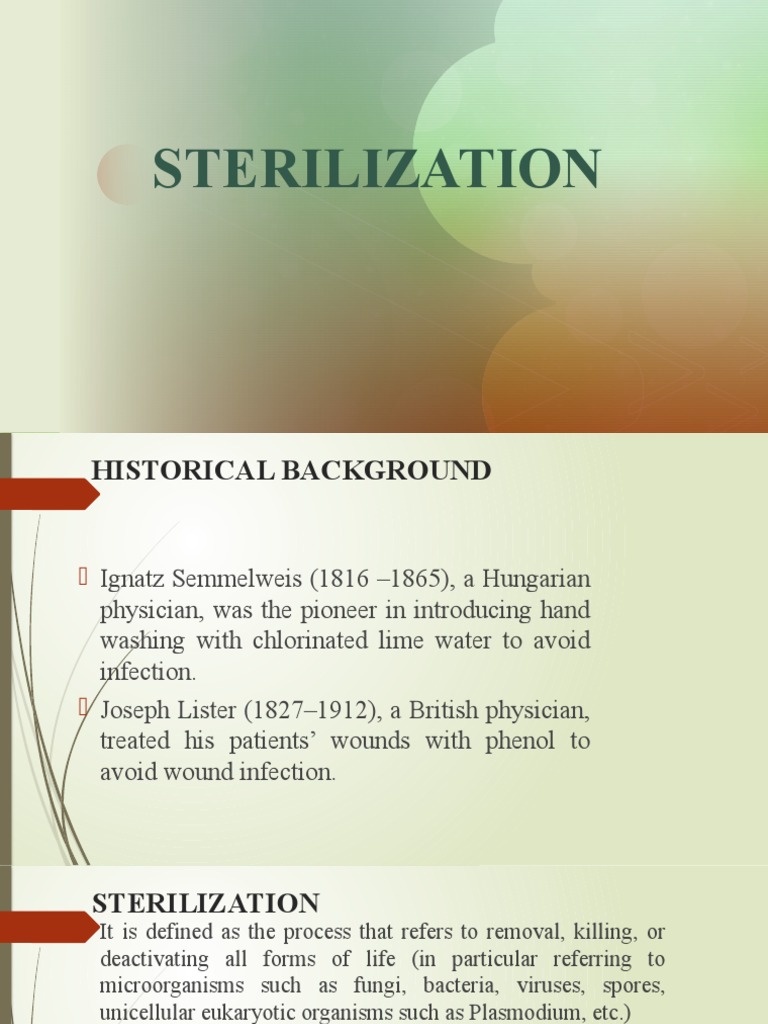 Sterilization | PDF | Sterilization (Microbiology) | Disinfectant