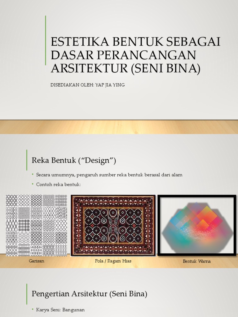 Estetika Bentuk Sebagai Dasar Perancangan Arsitektur | PDF