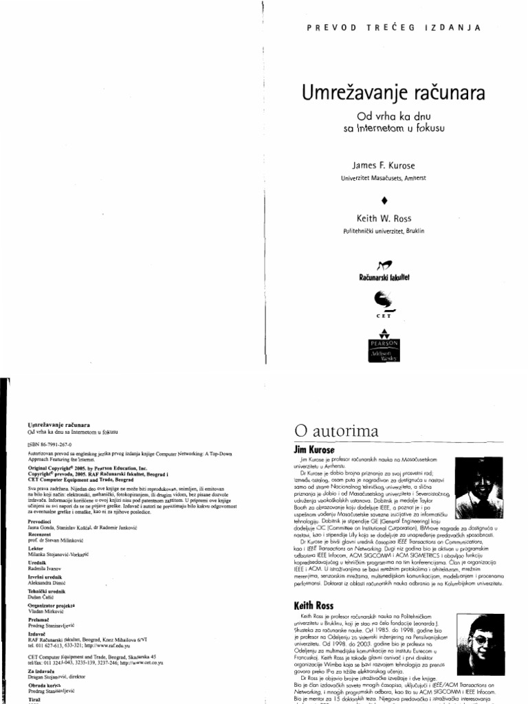 Umrezavanje Racunara James F.kurose | PDF