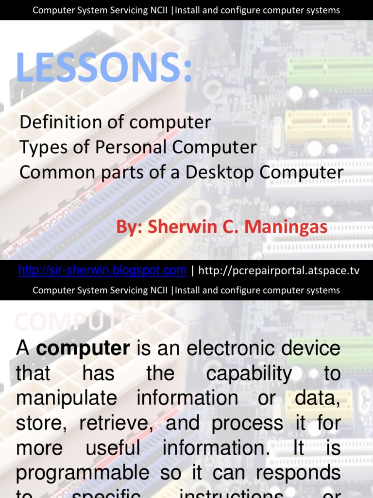 1 - Introduction To Computer | PDF | Usb | Components