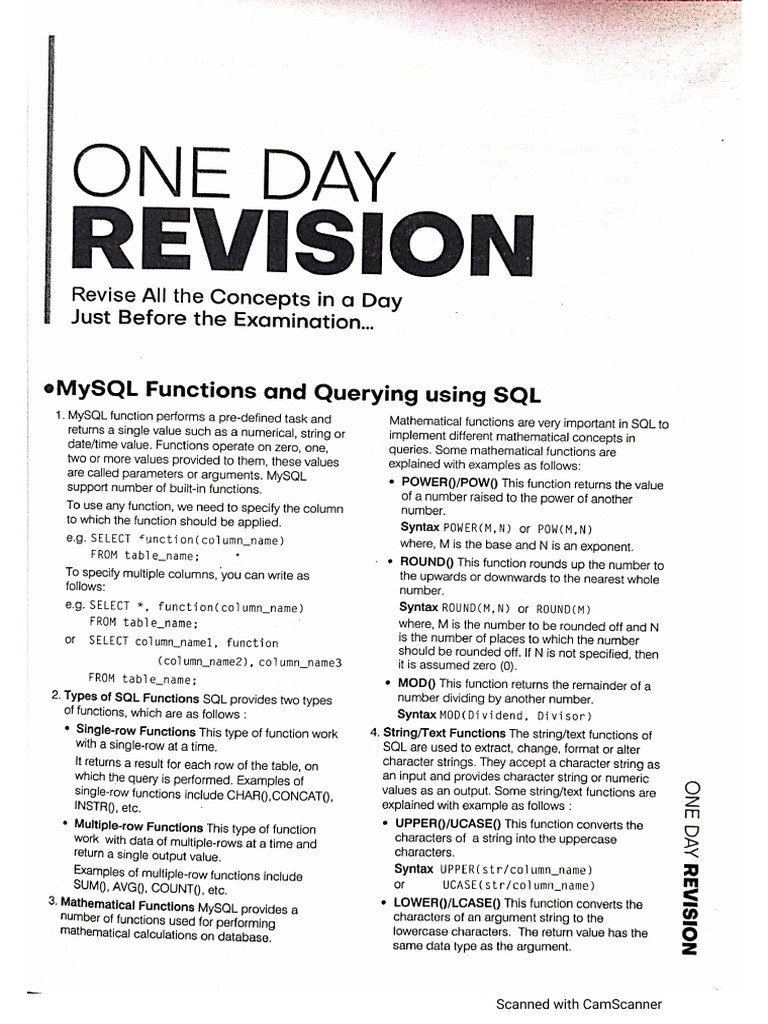 Ip Class Xii Term 2 Revision Notes | PDF