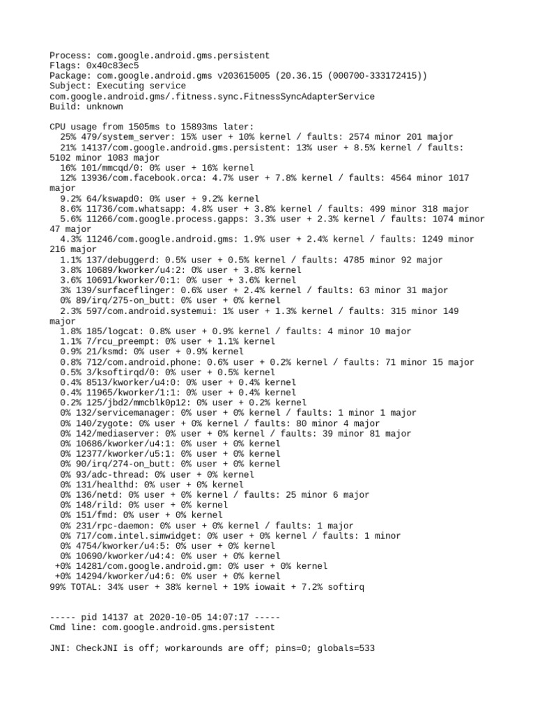 System App Anr@1601924853309 | PDF | Java (Programming Language) | Computing Platforms