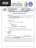 Grade 3 Cot Math q4 Quarter 4 Math Cot Detailed Lesson Plan Melc Based | PDF | Mathematics ...