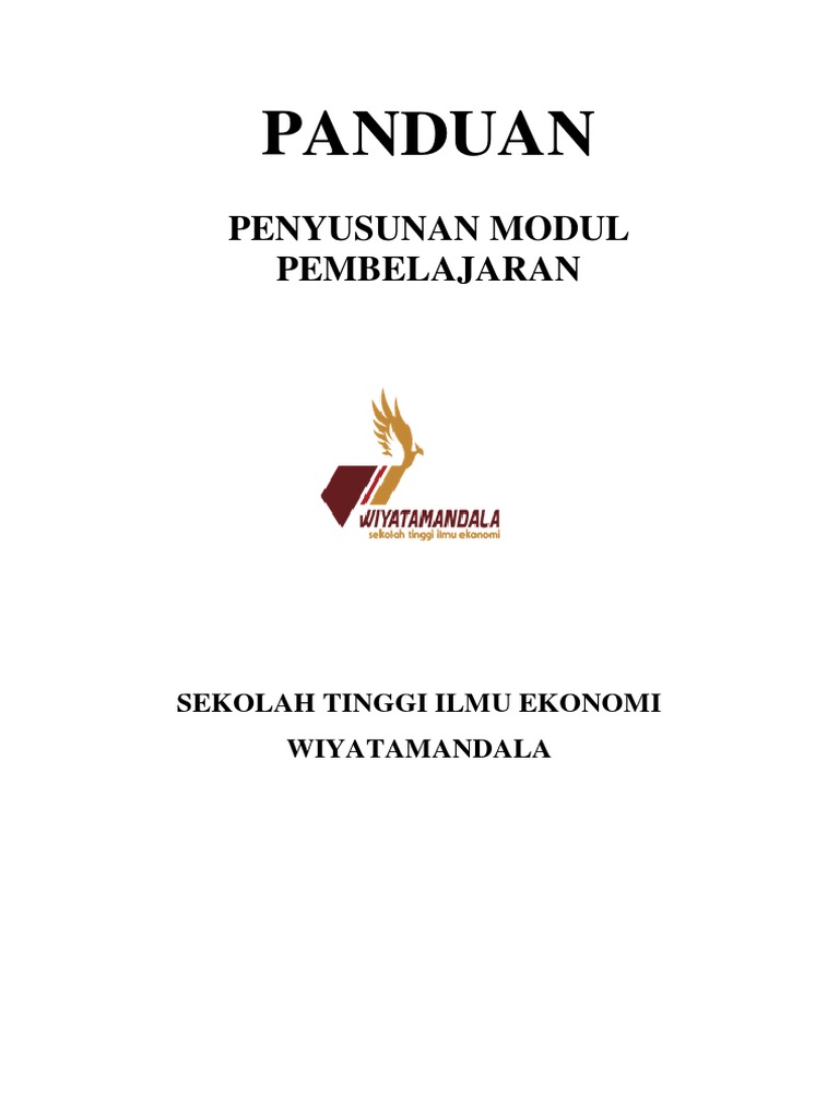 Pedoman Penyusunan Modul Pembelajaran | PDF Pedoman Penyusunan Modul Pembelajaran | PDF
