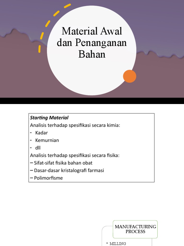 Material Awal Dan Handling Material | PDF