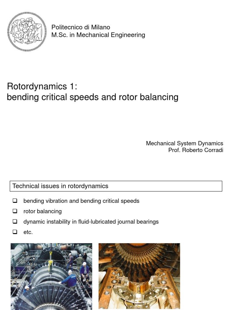 Analysis of Bending Vibration and Balancing Techniques for Rigid and Flexible Rotors | PDF ...