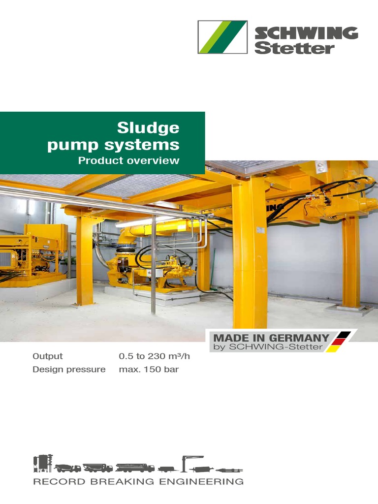 Sludge Pump Specifications Overview | PDF | Pump | Piston