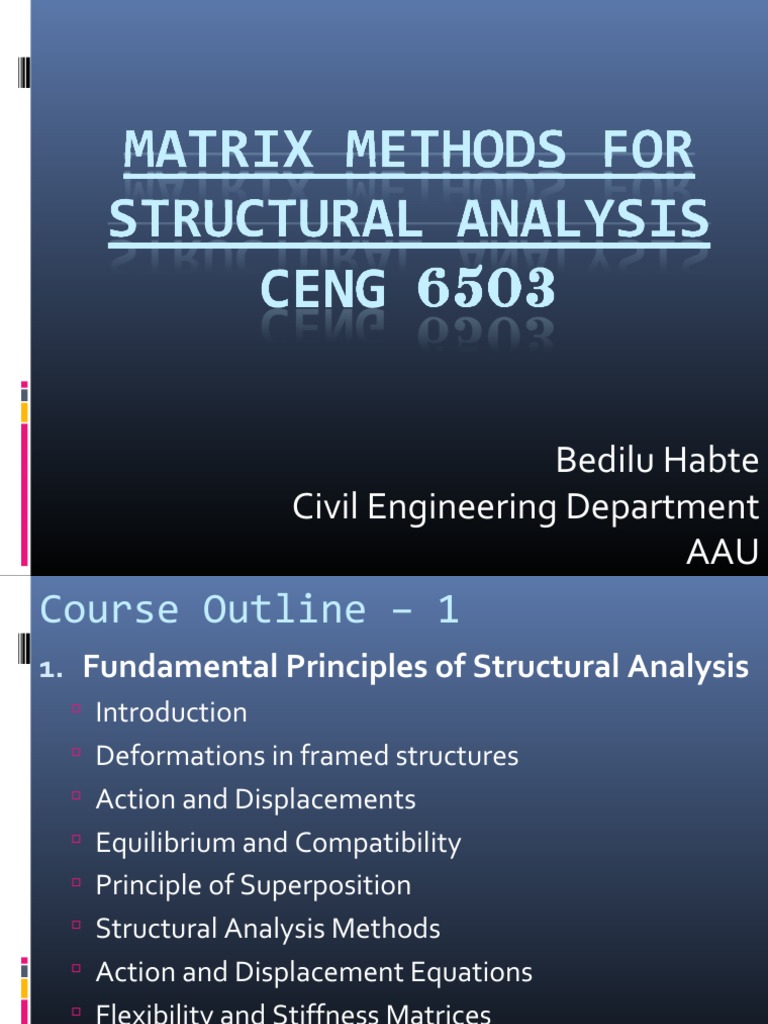 Bedilu Habte Civil Engineering Department AAU | PDF | Technology ...