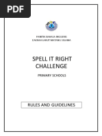 Guidelines and Mechanics of The Spelling Bee Competition | PDF | Spelling | Human Communication