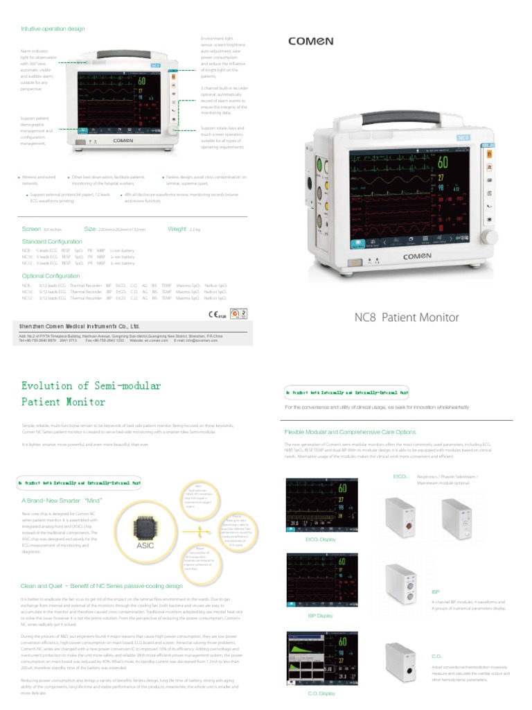 comen-nc8-patient-monitor | PDF | Modularity | Integrated Circuit