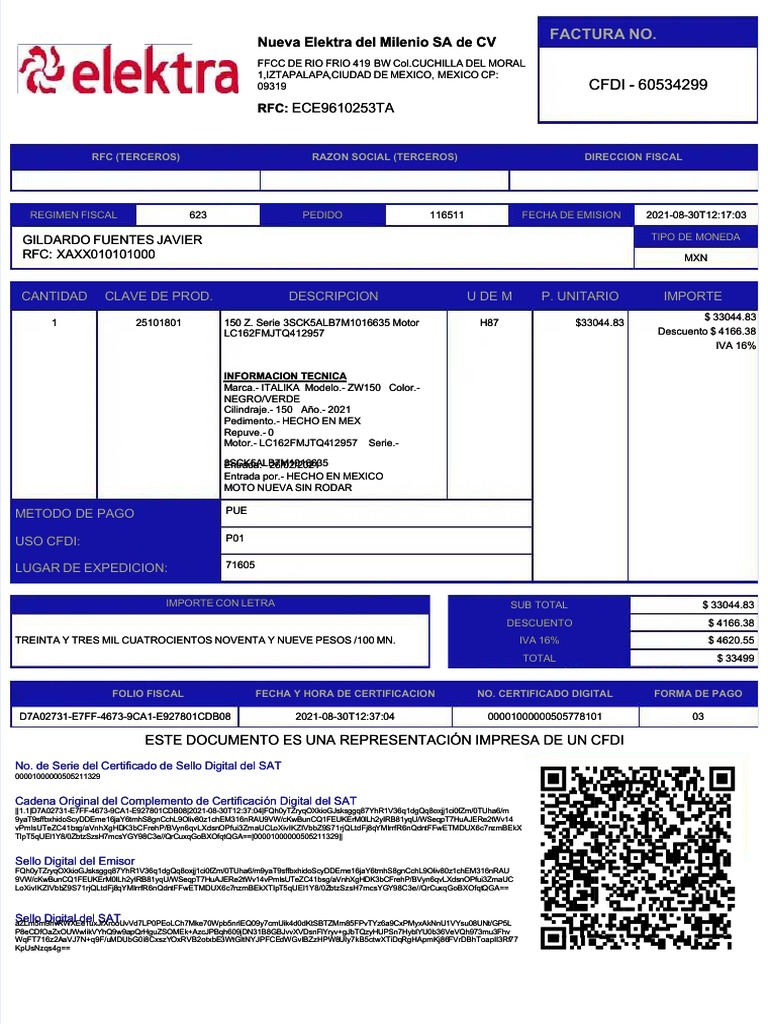 PDF Factura Elektra Compress | PDF