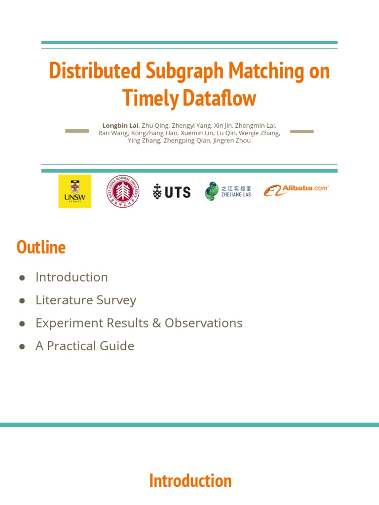 Distributed Subgraph Matchingr Oon Timely Dataflow | PDF | Vertex (Graph Theory) | Computer Science