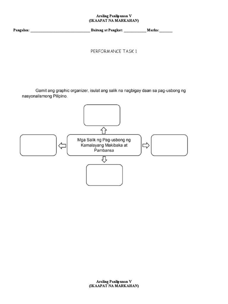 Araling Panlipunan V Performance Task Q4 | PDF | Career & Growth | Business