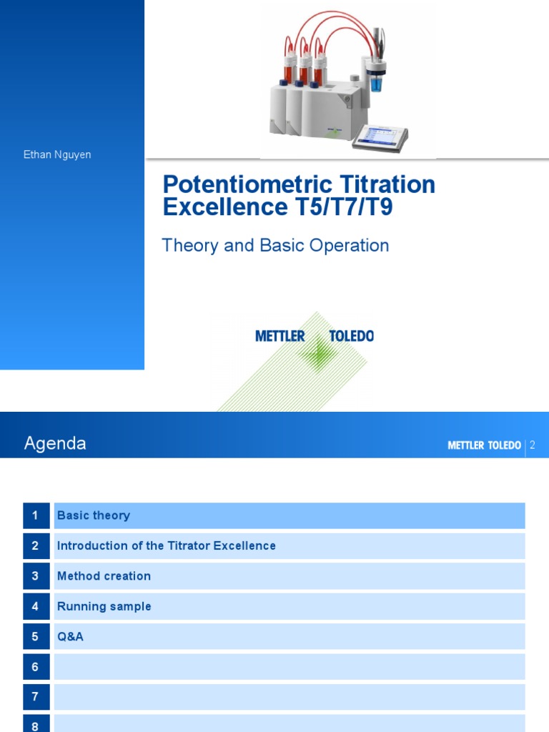 Potentiometric Titration Overview | PDF | Titration | Chemistry