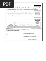 Fit to Work Certificate Template | PDF | Neurology | Cancer