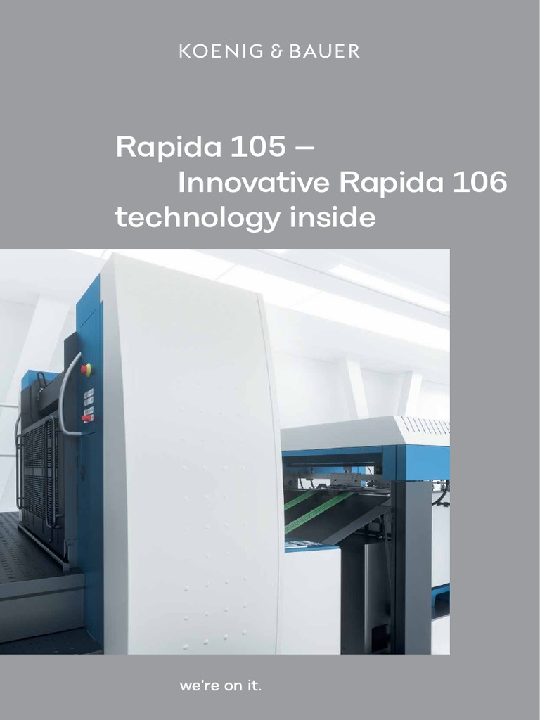 Rapida 105 - Innovative Rapida 106 Technology Inside | PDF ...