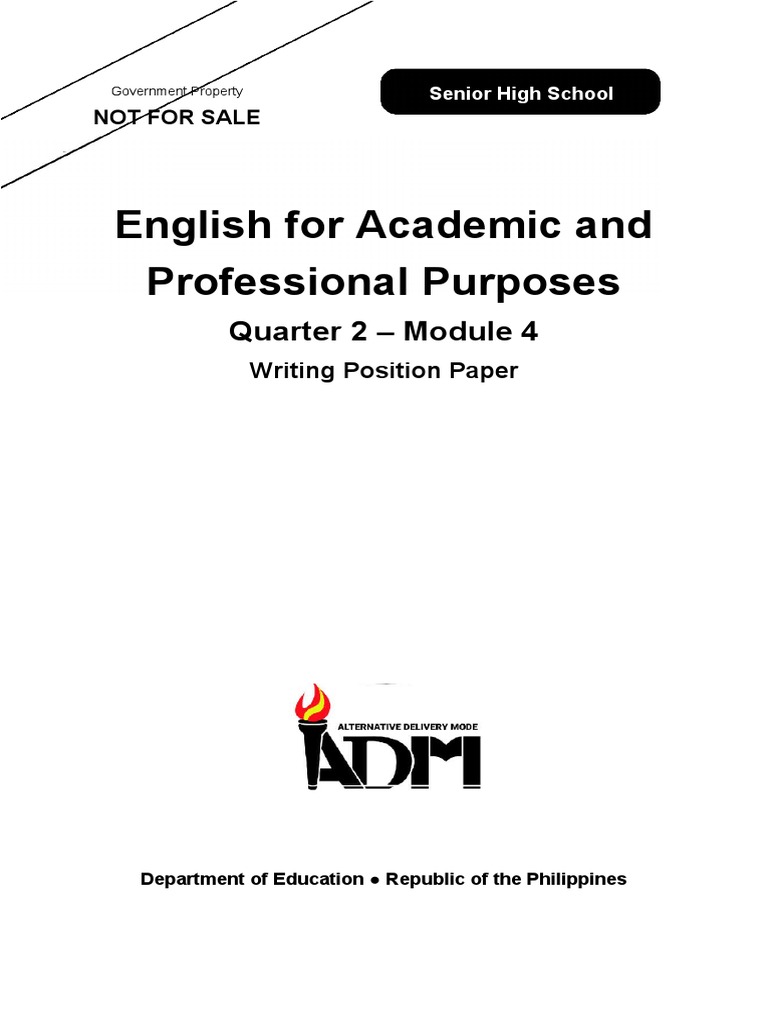 EAPP Module 4 Version 3 | PDF | Argument | Knowledge